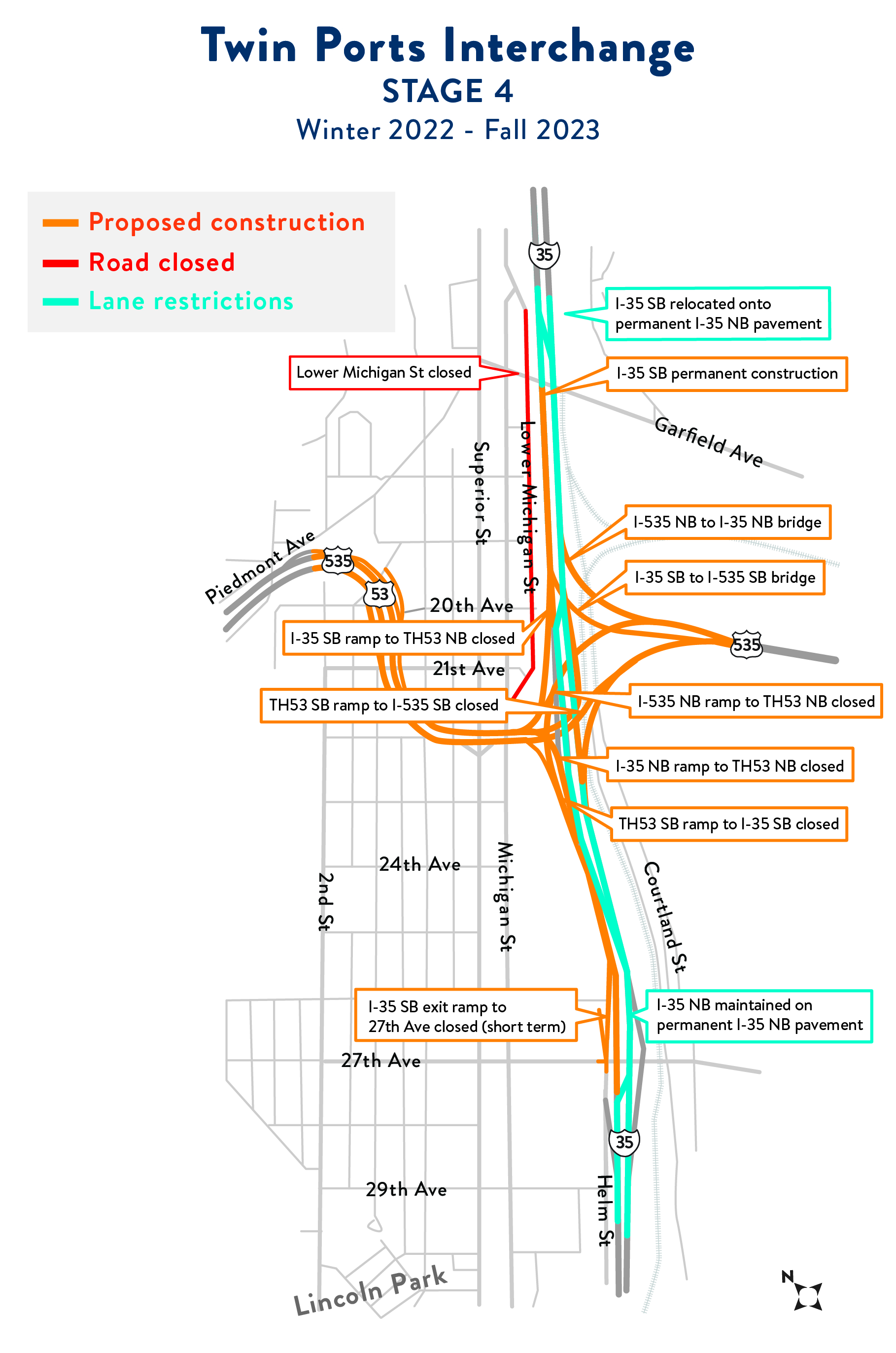 Maps - I-35, I-535, Hwy 53 Twin Ports Interchange Project